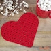 Heart Shaped Cloth Pattern PDF - Easy Crochet Washcloth Dishcloth - Etsy
