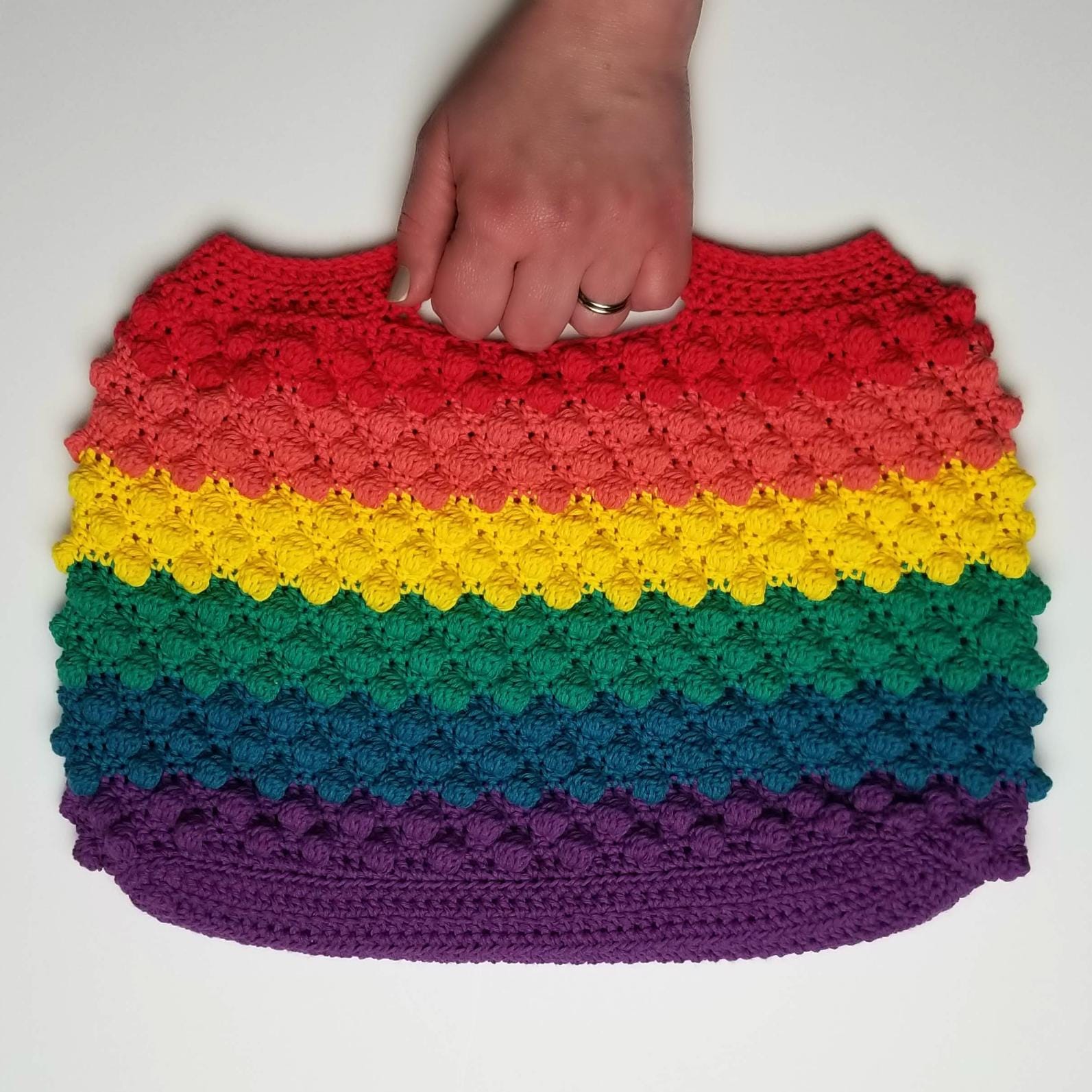 Colorful Bobble Bag Pattern PDF - Crochet Pattern - Etsy