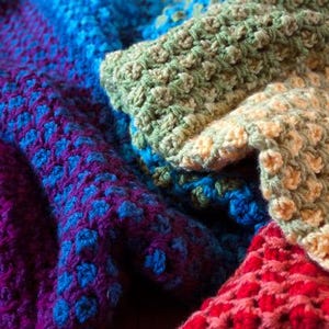 Moroccan Tile Afghan Pattern PDF - Intermediate Aran Yarn Crochet Throw ...