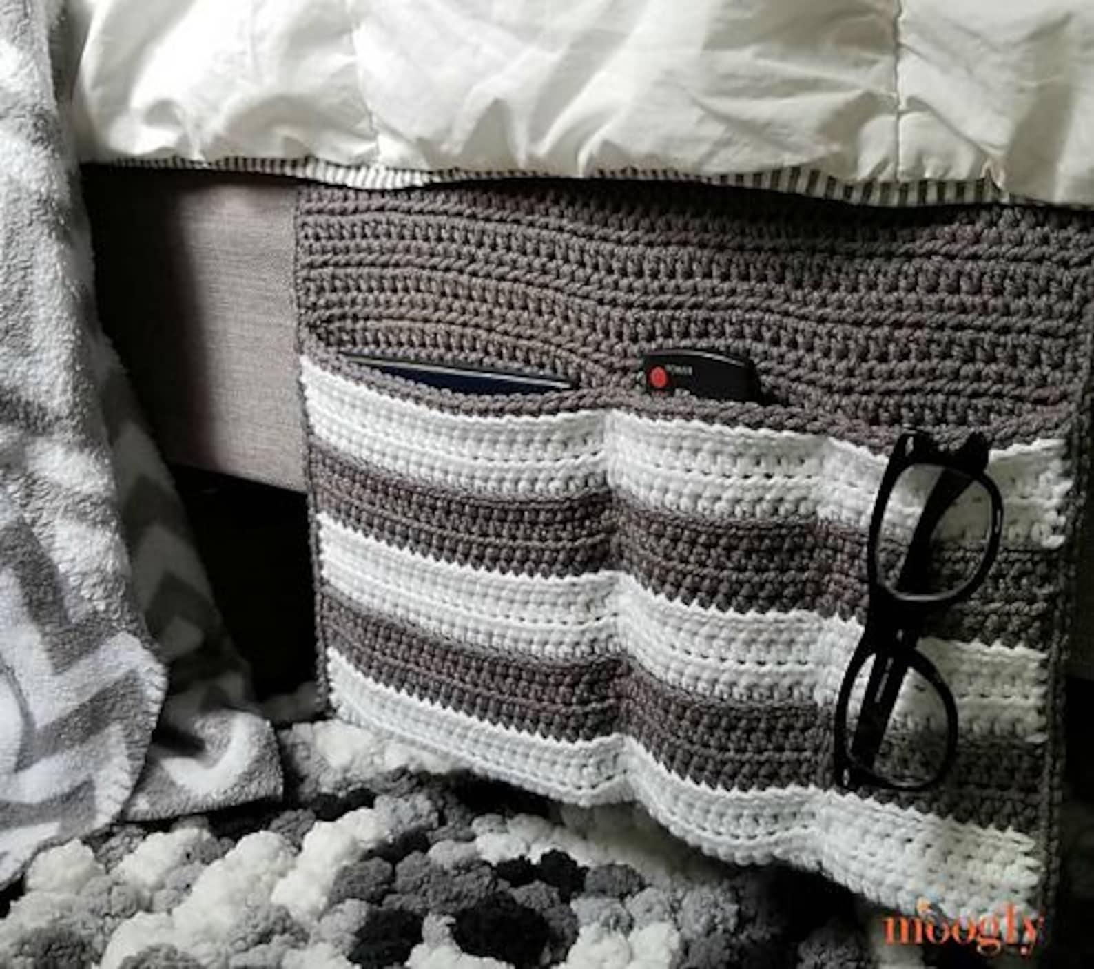 Cozy Couch and Bedside Organizer Caddy Pattern - Crochet PDF - Etsy