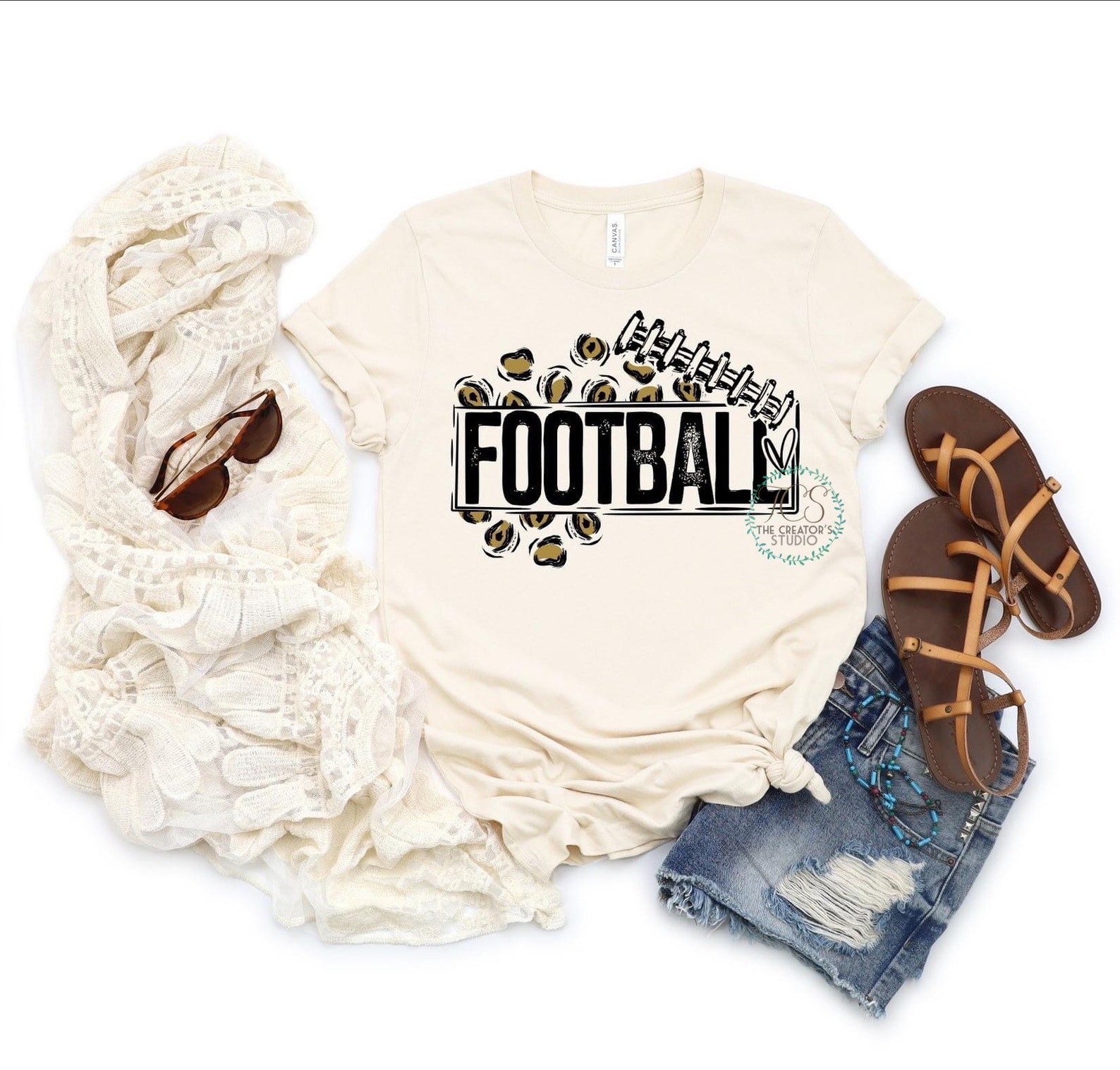 Football Leopard Print Shirt Football Tee Team Spirit - Etsy