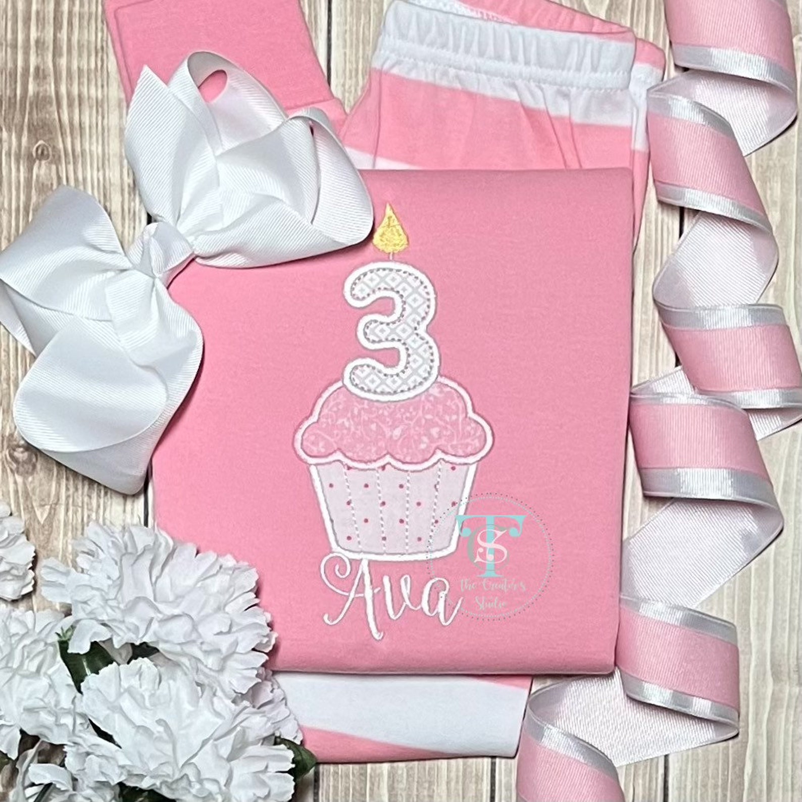 Pink Birthday Pajamas for Girls Short Sleeve Birthday Pjs - Etsy