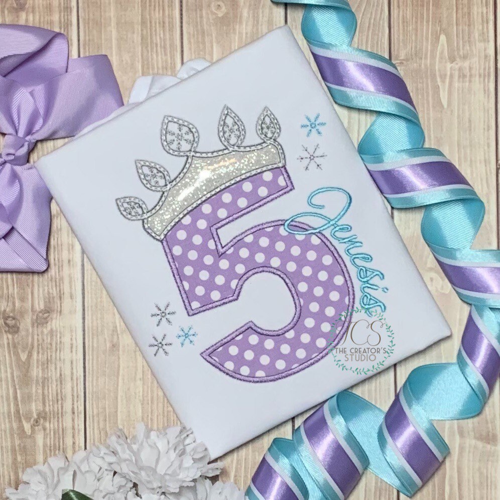 Ice Queen Alphabet With Small Frozen Snowflakes - Ice Princess Custom ...
