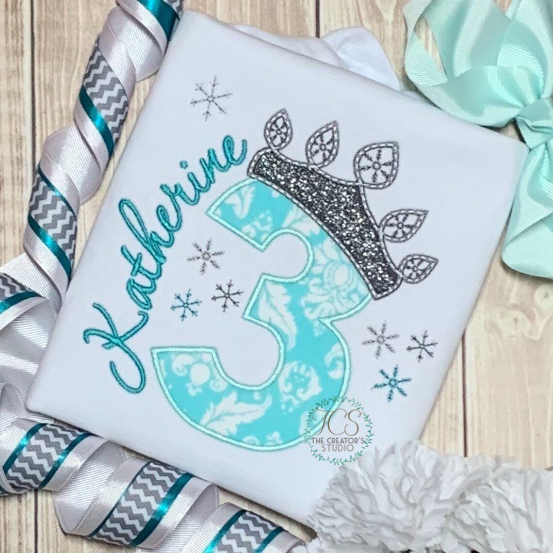 Ice Queen Alphabet with Small Frozen Snowflakes Ice Princess | Etsy