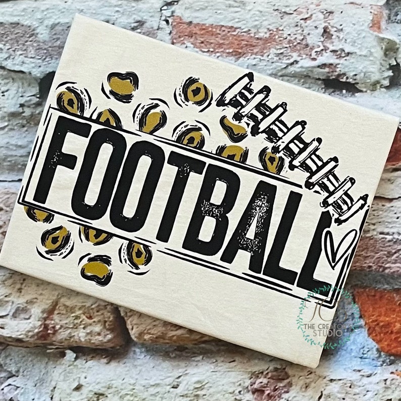 Football Leopard Print Shirt Football Tee Team Spirit - Etsy