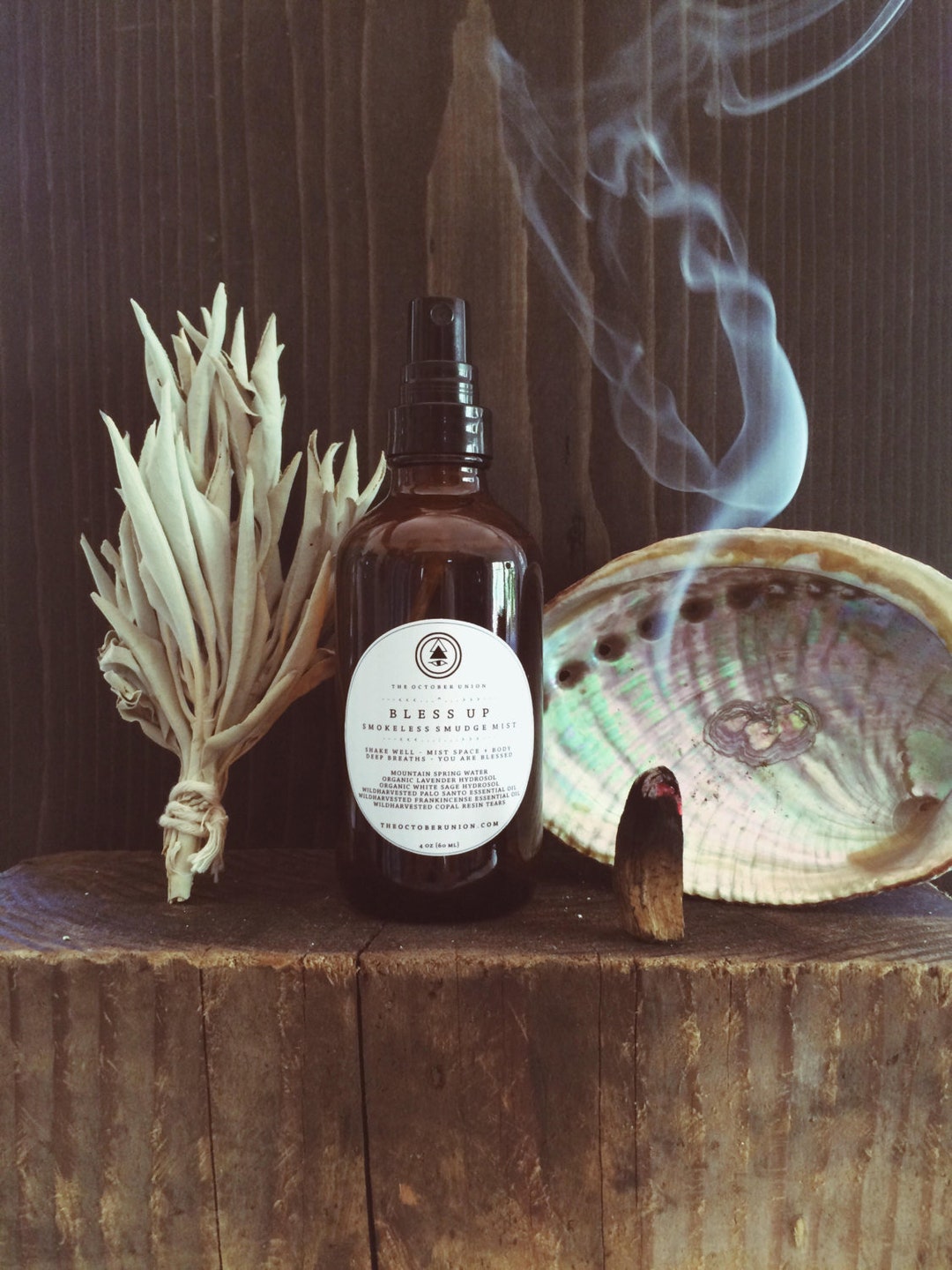 BLESS UP - Organic Smudge Mist. Sacred. Ritual. Cleansing. Purification ...
