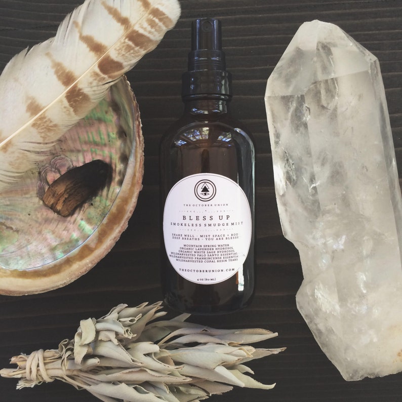 BLESS UP - Organic Smudge Mist. Sacred. Ritual. Cleansing. Purification ...