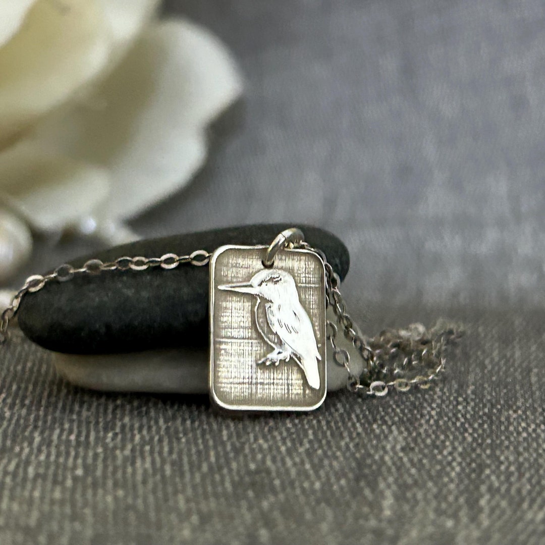 Kingfisher Jewelry Bird Necklace Charm, Bird Charm Necklace, Bird Gifts ...