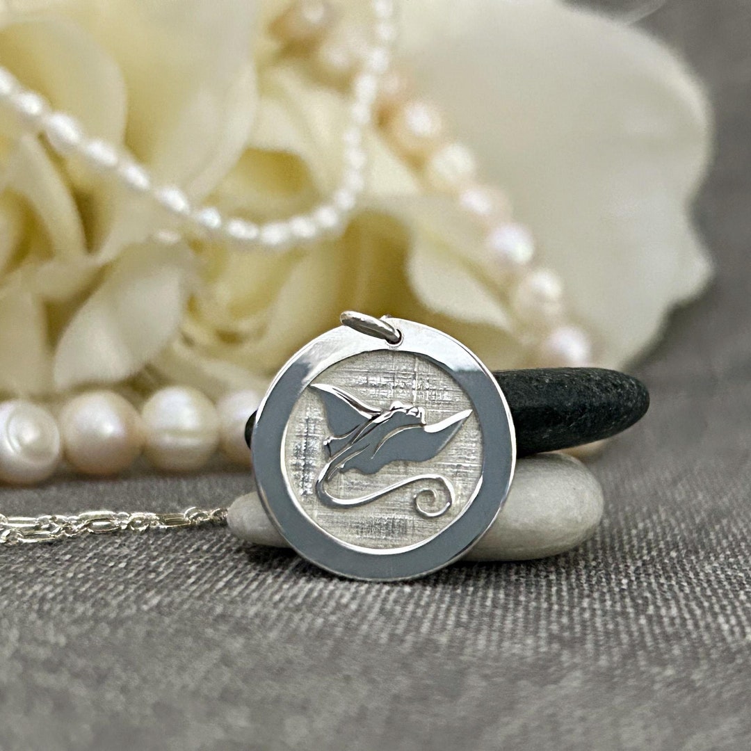 Manta Ray Necklace, Stingray Necklace Medallion, Manta Ray Charm, Manta ...
