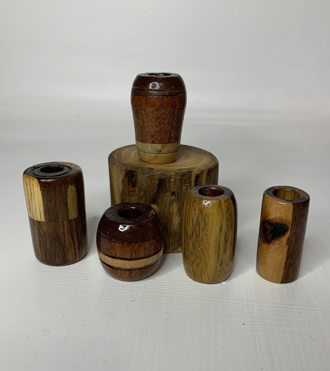 5 Assorted Laminated Wood Dreadlock Beads - Etsy