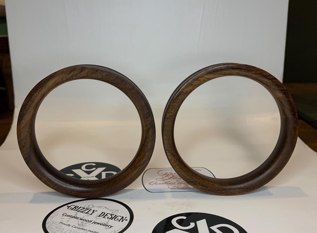 Black Walnut Double Flare Wood Eyelet Tunnels Made to Order - Etsy