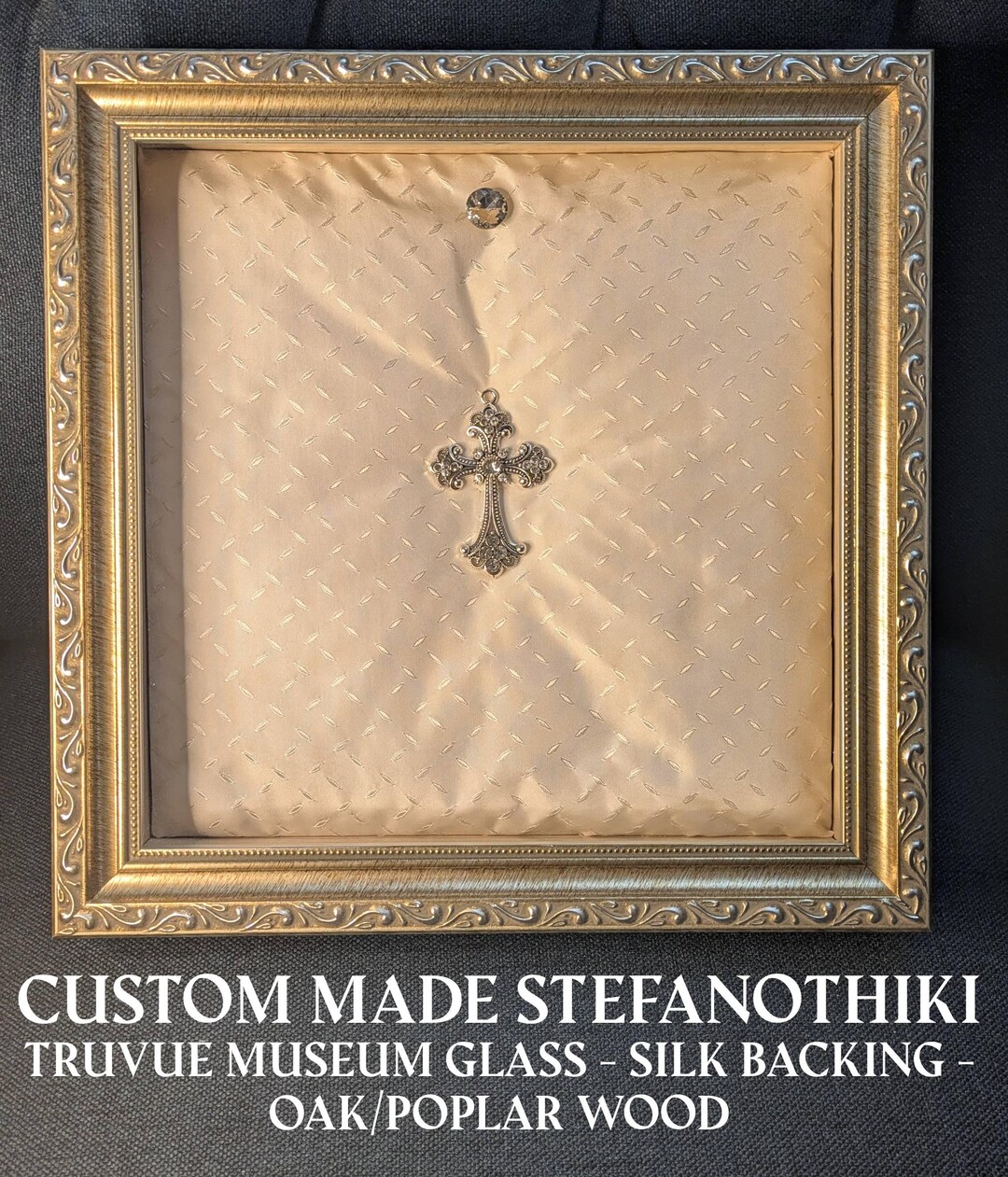 Stefanothiki - Made to Order - Truvue Museum Glass, Real Wood, Real ...