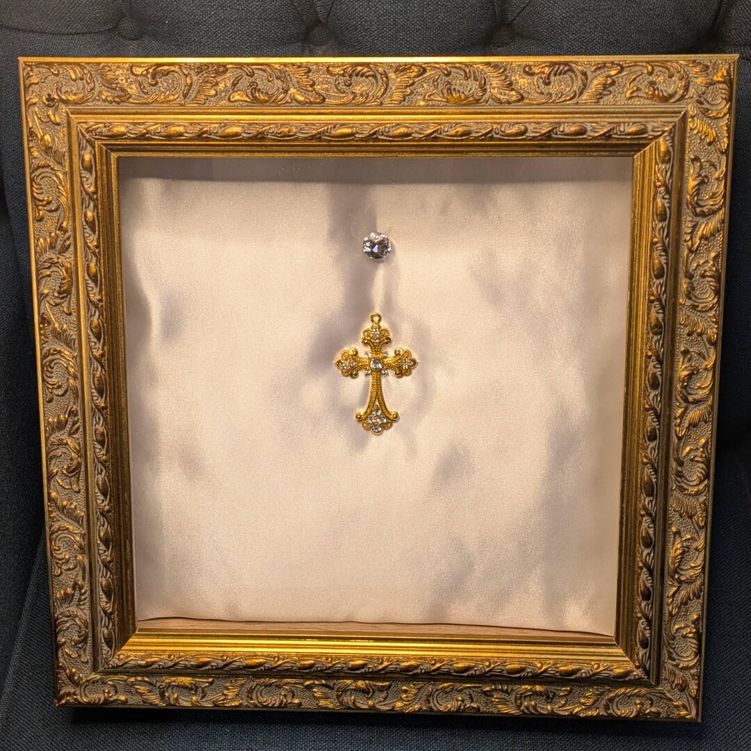 Stefanothiki - Made to Order - Truvue Museum Glass, Oak Wood, 100% Silk ...