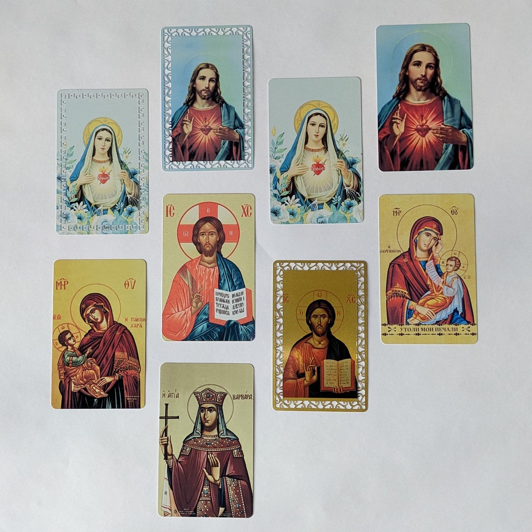 Metal Memorial & Prayer Cards Greek Orthodox, Russian Orthodox ...