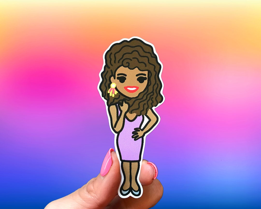 Whitney Houston Vinyl Sticker - Etsy