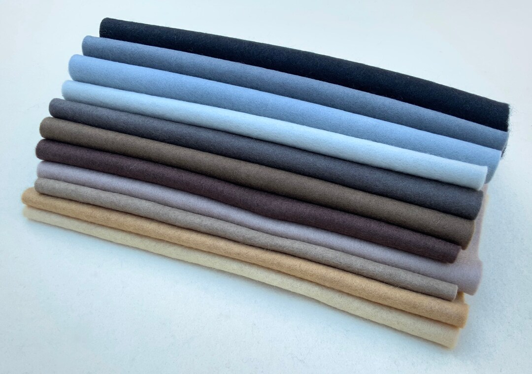 Browns & Greys 100% Wool Felt Hand Dyed Individual Sheets - Etsy Australia