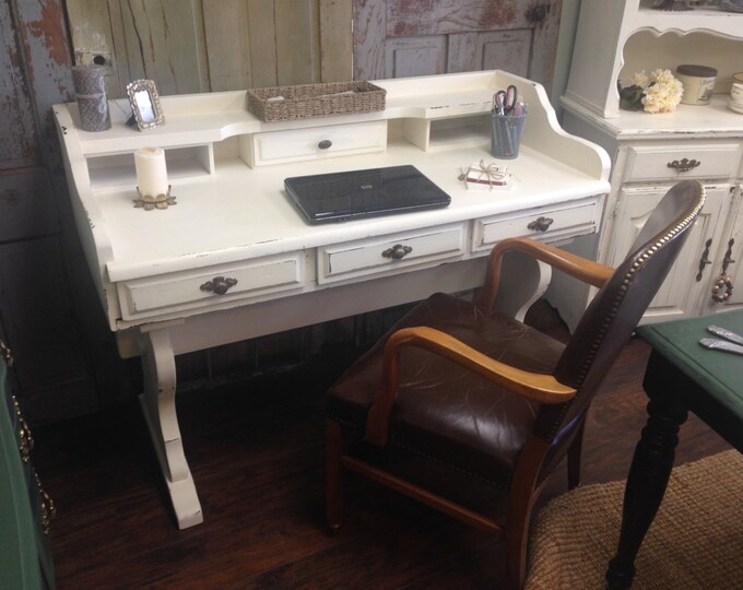 Large Vintage Desk, Bennington Pine 1970s, Writing Table, Shop Counter ...