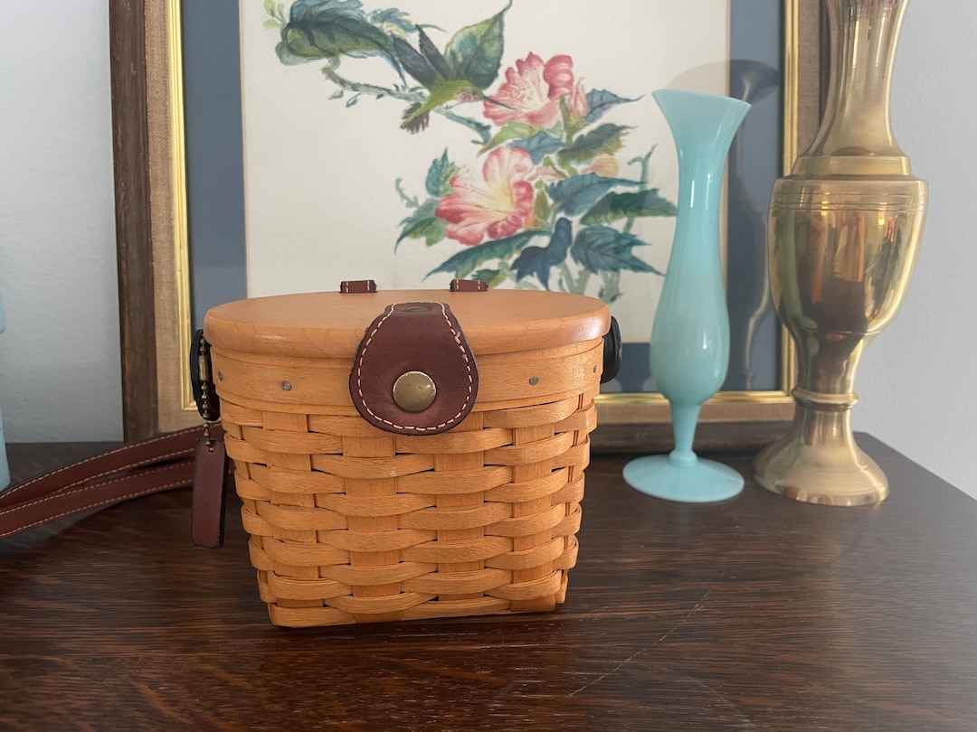 Vintage Longaberger Boardwalk Bucket Bag Purse Mini - Etsy