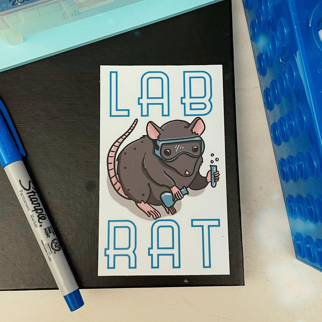 Lab Rat /// Neat & Tidy Science Sticker - Etsy