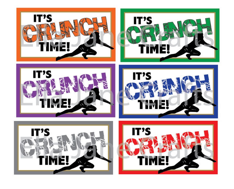 Volleyball Team Gift Tags Volleyball Crunch Bar Tag - Etsy