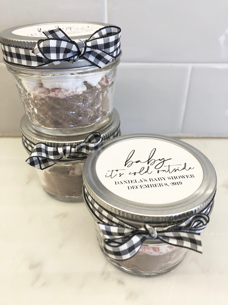 Hot Chocolate Christmas Gift Favors Buffalo Check Farmhouse | Etsy