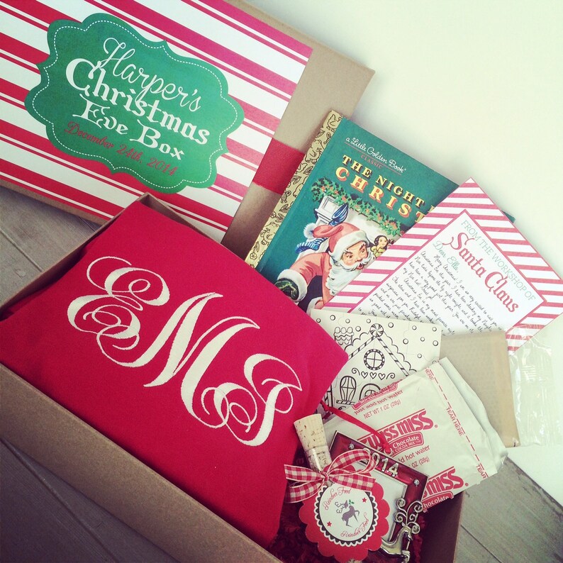 Christmas Eve Box Christmas Memory Box Personalized Santa - Etsy