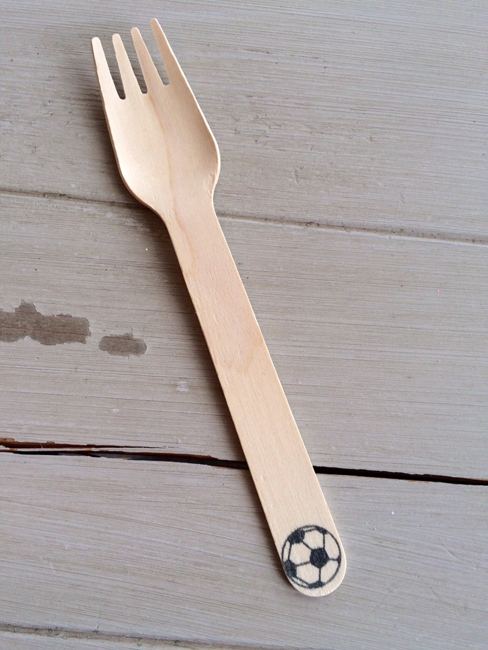 Soccer Ice Cream Spoons Soccer Birthday Party Sports | Etsy