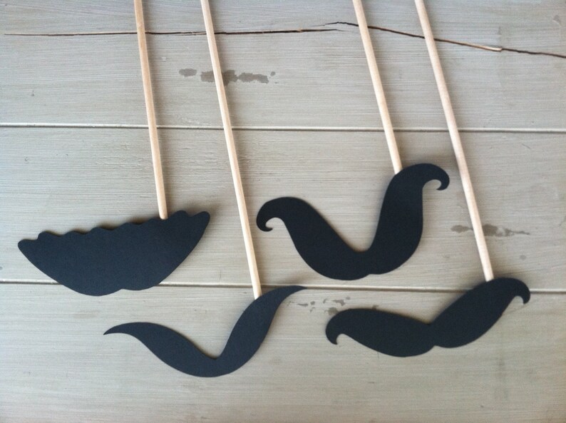 Assortment of 5 Mustache Photo Booth Props - Etsy
