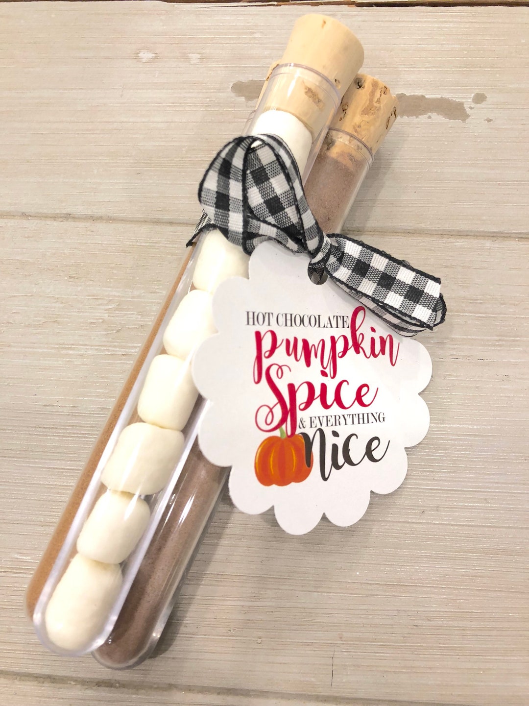 Pumpkin Spice Favors (1), Pumpkin Spice Hot Chocolate Christmas Tube ...