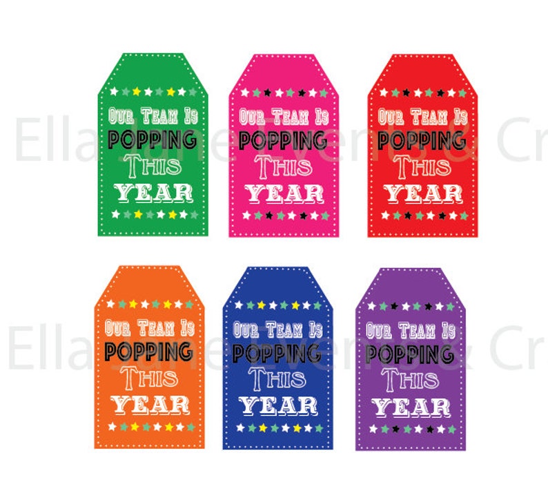 Softball or Baseball Good Luck Favor Tags- Poppin Team Gifts, Team ...