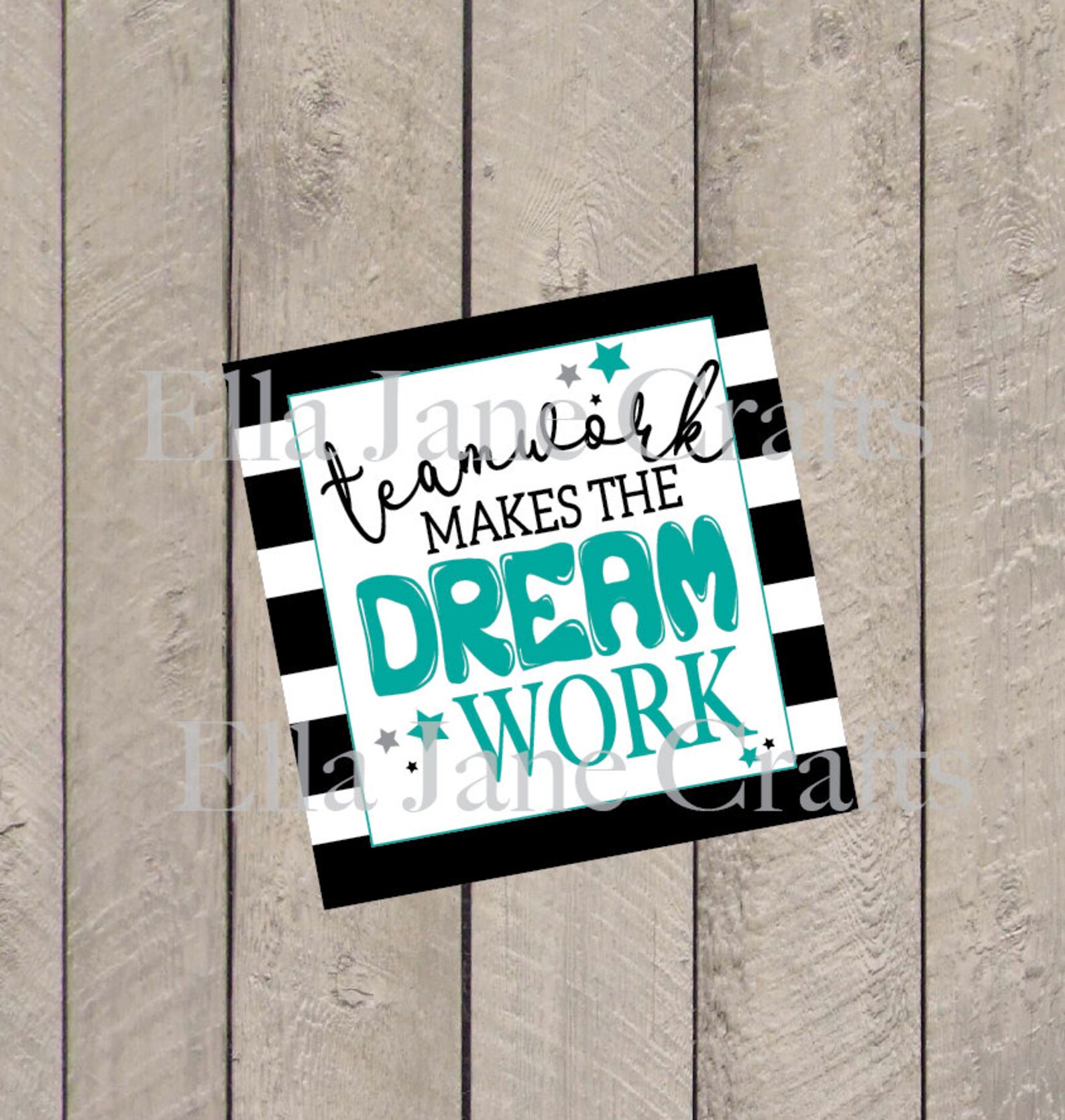 Cheerleading Good Luck Tag, Team Good Luck Tags, Teamwork Makes the ...