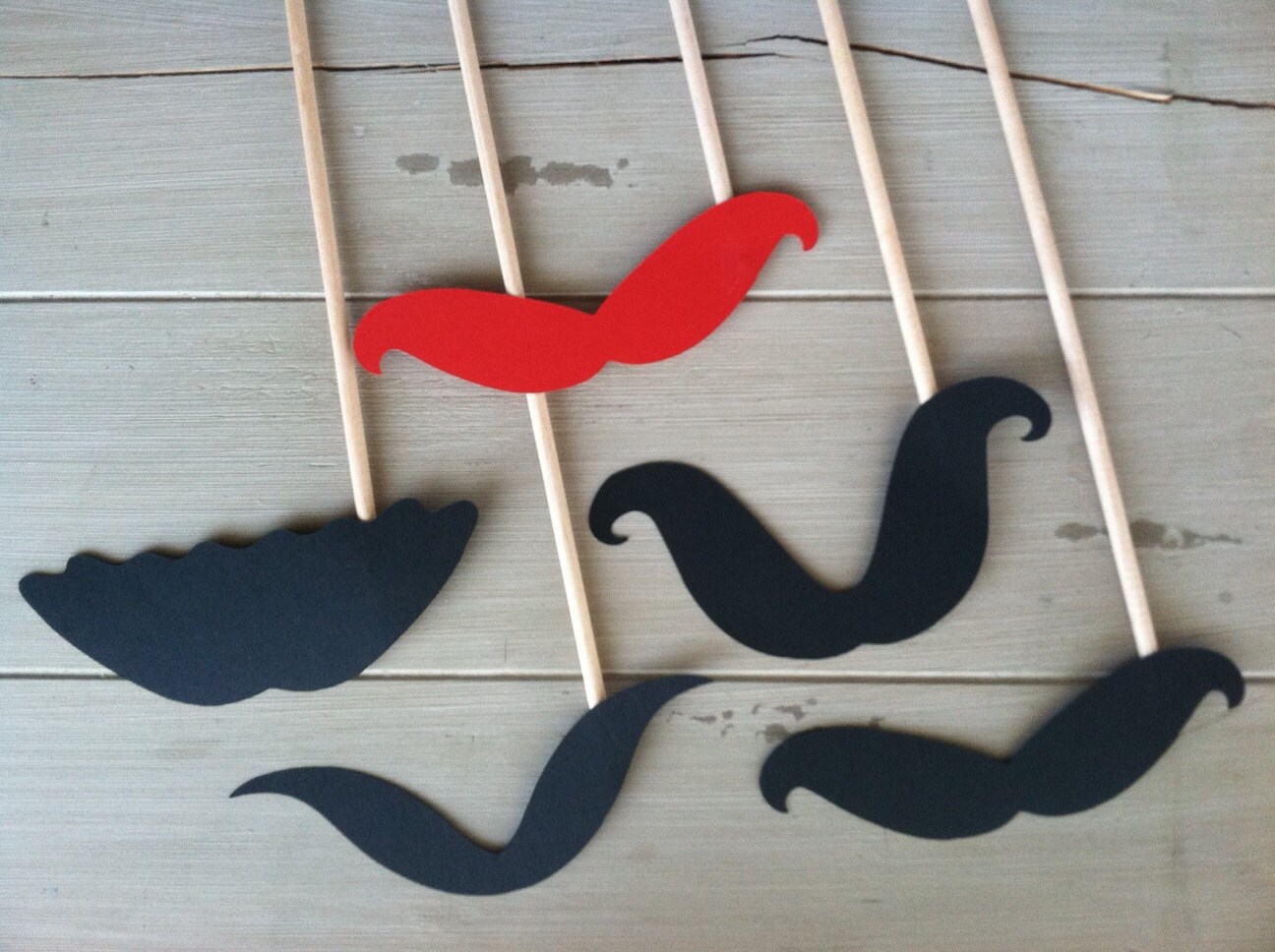 Assortment of 5 Mustache Photo Booth Props | Etsy