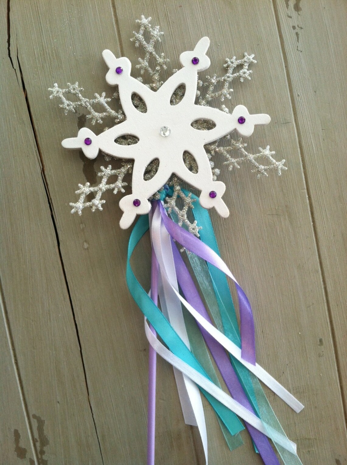 Winter Princess Frozen Snowflake Deluxe Snowflake Ribbon | Etsy