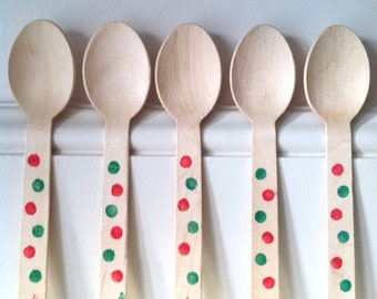 20 Wooden Party Spoons | Etsy