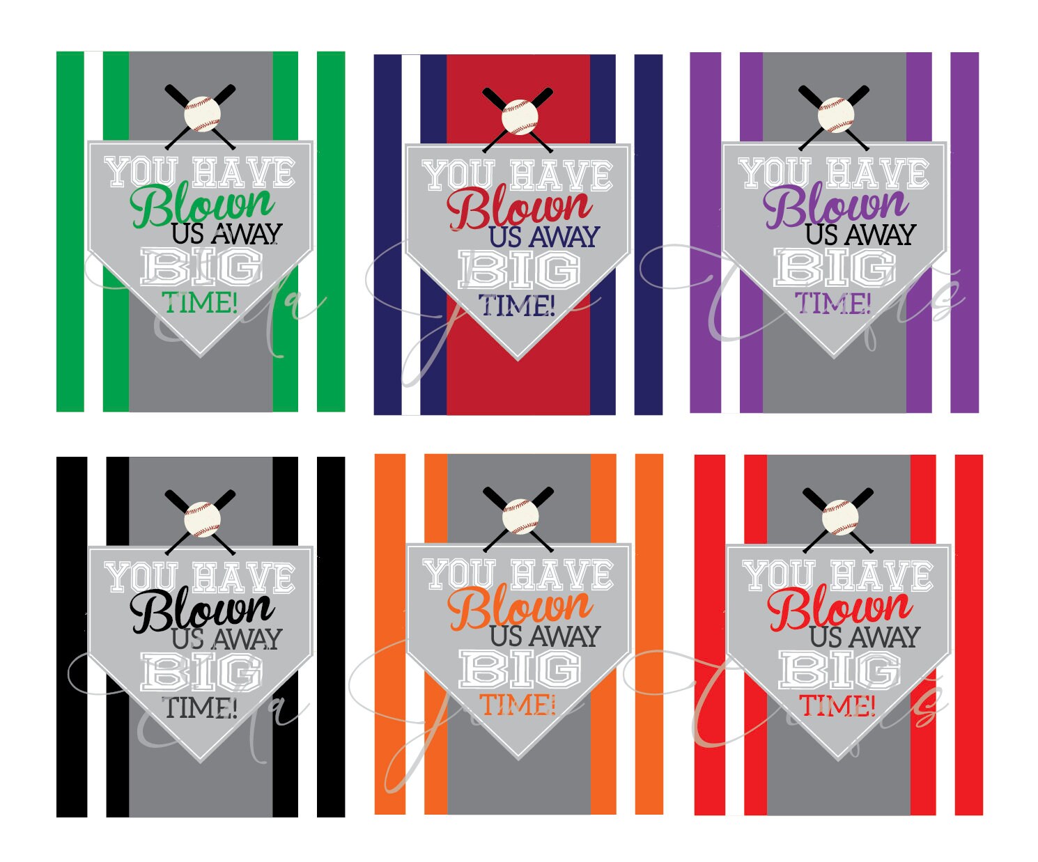 Baseball Good Luck Favor Tags Baseball Team Gifts Team Gifts - Etsy