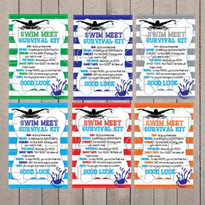 Swim Team Survival Kit, Swim Team Gifts, Swim Meet Gifts, Swim Team Kit ...