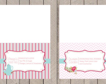 Tea Party Food Labels - Etsy
