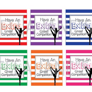 Cheerleading Good Luck Favor Tags, Extra Gift Tag, Cheerleading Gifts ...