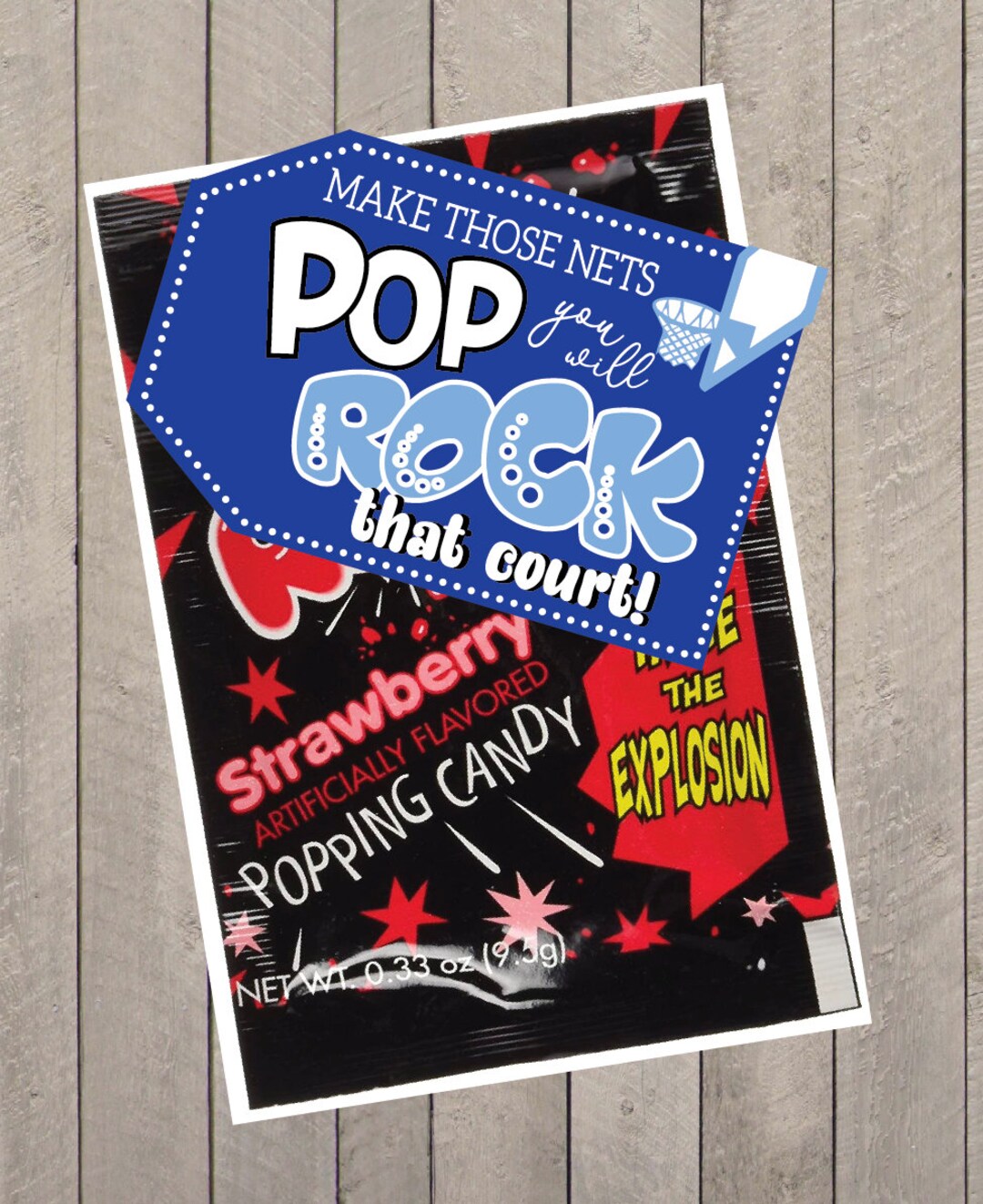 Basketball Team Gifts, Pop Rocks Gift Tag, Bball Gifts, Basketball Pop ...