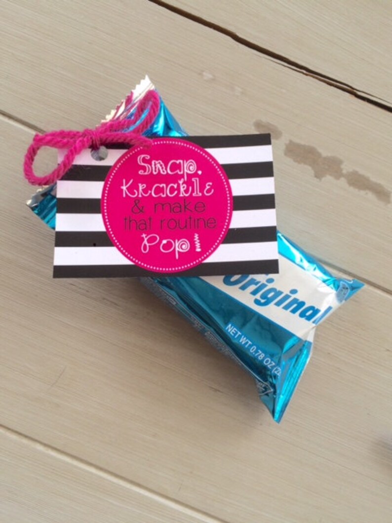 Customized Cheerleading Good Luck Rice Krispie Treat Favor | Etsy