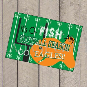 Football Team Gifts, Goldfish Gift Tag, Football Good Luck, Football ...