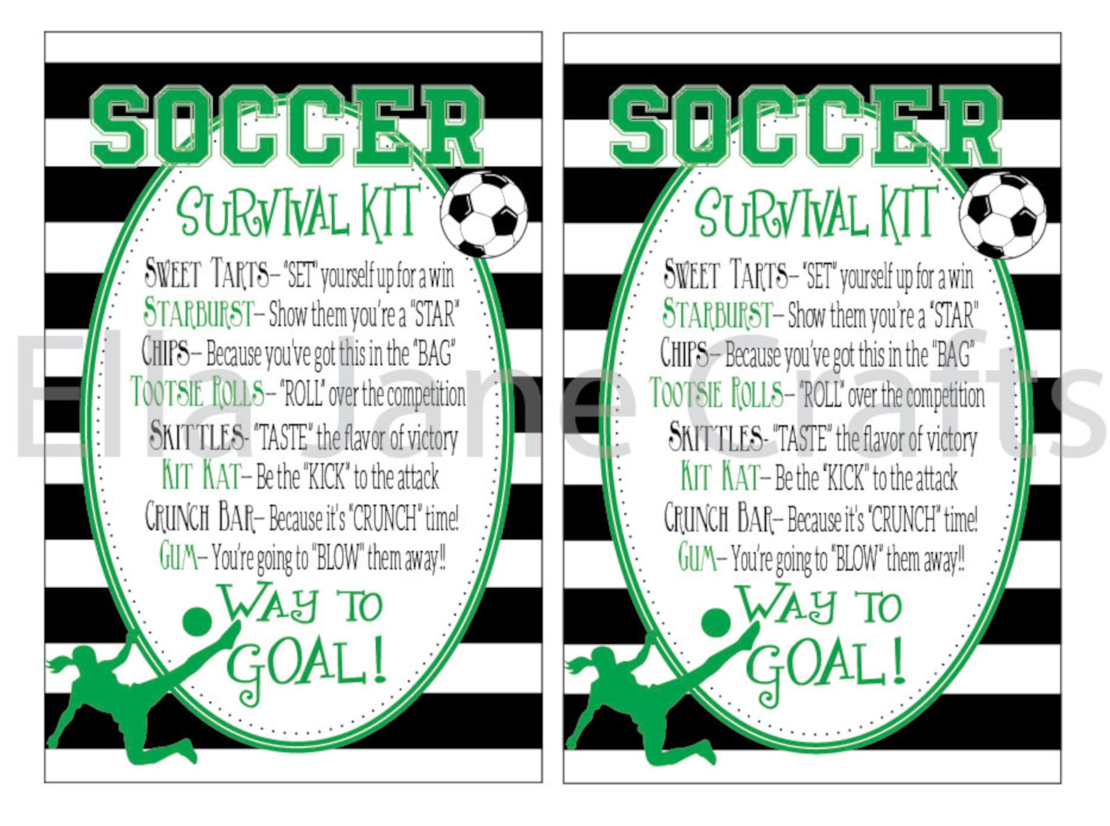 Soccer Survival Kits Soccer Comp Kit Soccer Camp Kit Soccer - Etsy