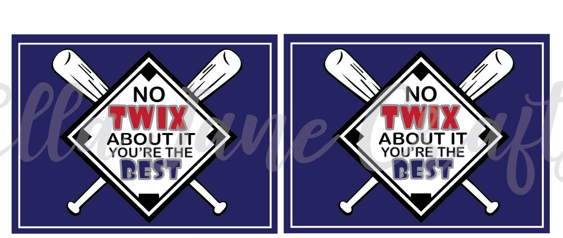 Baseball Team Gifts Good Luck Favor Tags PDF File Instant - Etsy