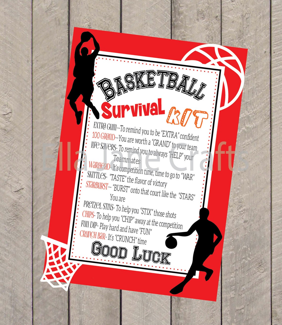 Basketball Competition Survival Kits- Bball Gifts, Team Gifts ...