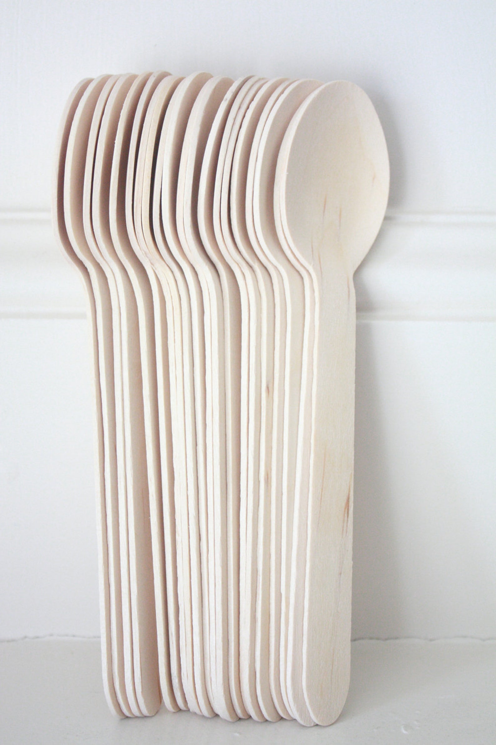 20 Wooden Party Spoons - Etsy