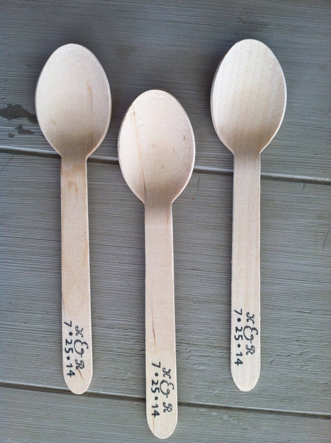 Wedding Personalized Wooden Ice Cream Party or Party Favor - Etsy