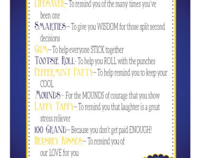 Police Survival Kits Law Enforcement Gifts Police Gifts PDF - Etsy