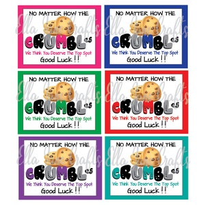 Cookie Gift Tags, Crumbl Cookie Gift Tag, Dance Team Gifts ...