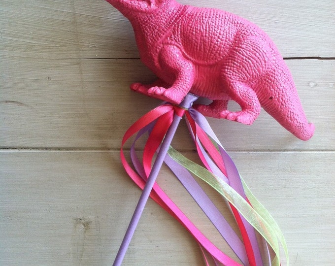 Dinosaur Party Favor and Ribbon Wand - Etsy