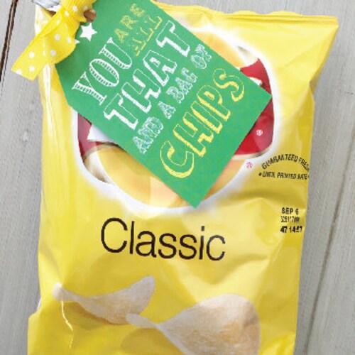 You're All That and a Bag of Chips Gift Tag Employee - Etsy